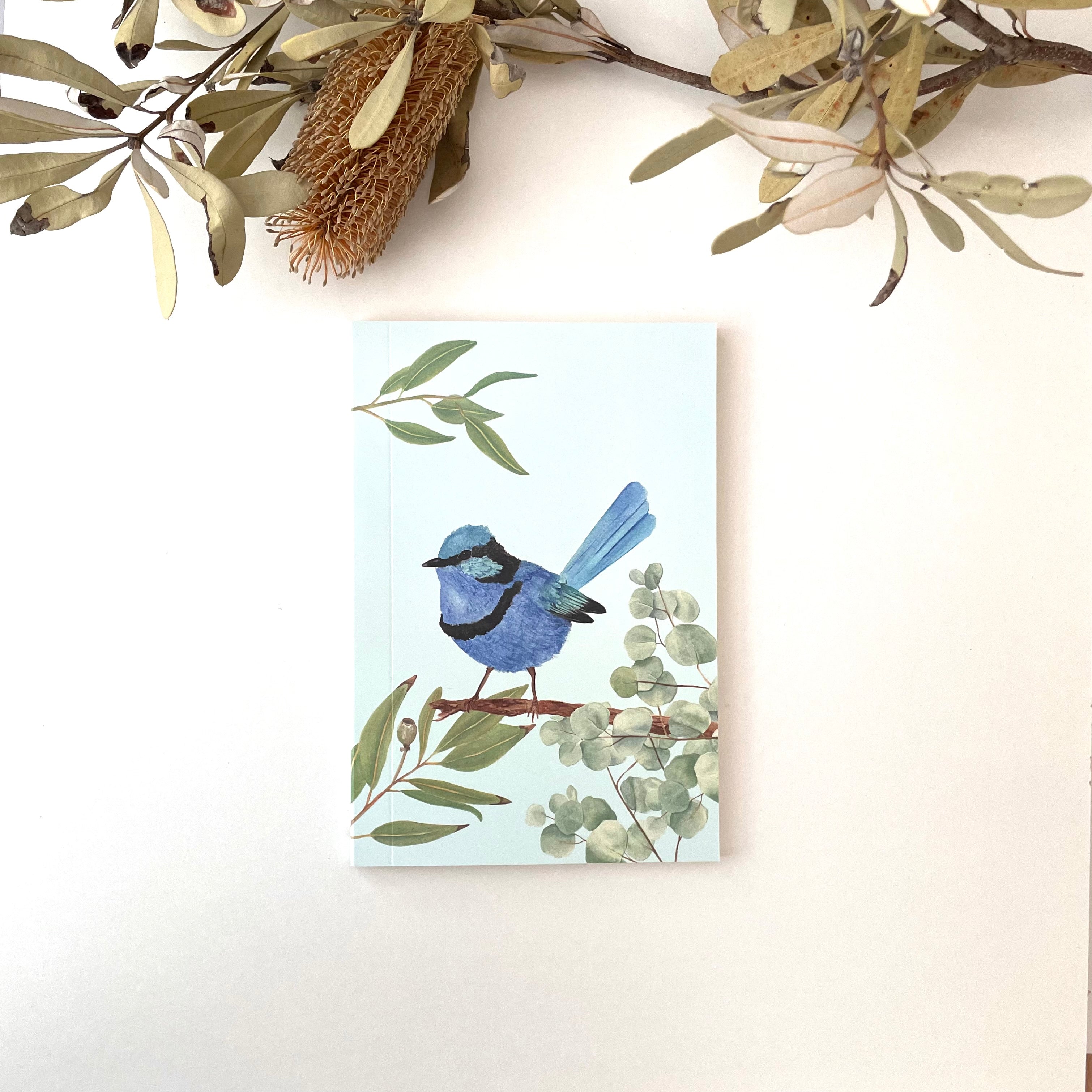 A5 Australian Notebooks / Fairy Wren – Olicas Art and Design